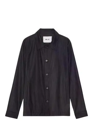 Nn07 Zander Shirt Jacket - Blue