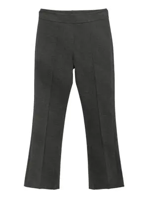 BLANCA VITA Flared Jersey Trousers - Grey