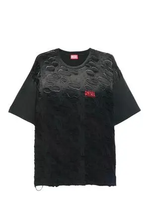 DIESEL® Ripped T-shirt - Black