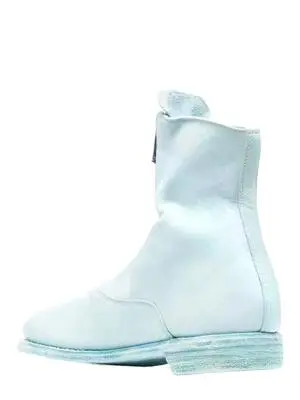 Guidi Leather Zipped Boots - Blue