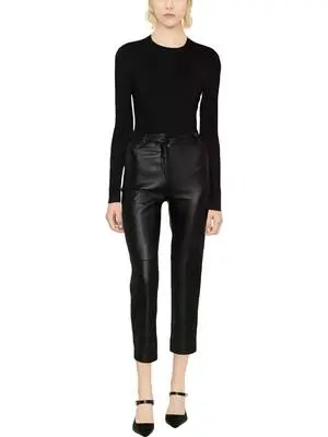 Versace Boned Crepe Bodysuit - Black