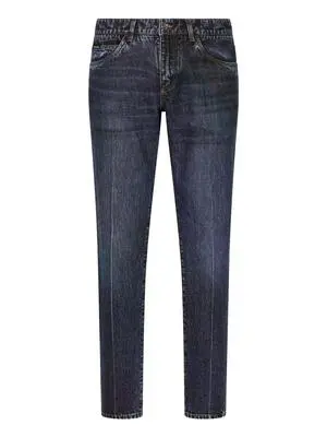 Dolce & Gabbana Mid-rise Slim-cut Jeans - Blue