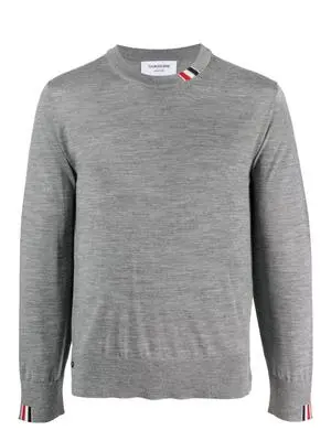 THOM BROWNE Thom Browne Virgin Wool Crew Neck Sweatshirt