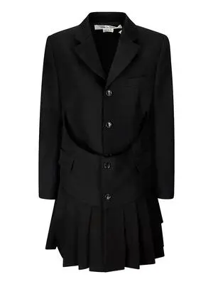 Comme Des Garçons Wool Coat - Black