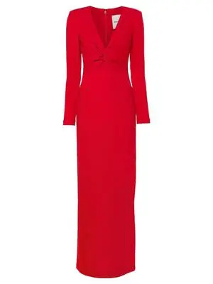ROLAND MOURET Roland Mouret Ruby Red Cady Gown