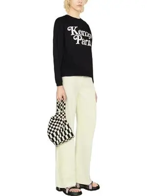 Kenzo Flocked Logo Sweatshirt - Black