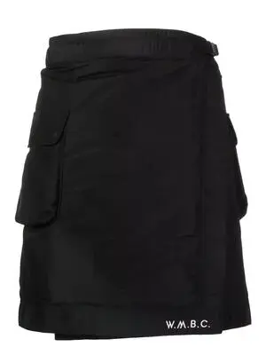 WHITE MOUNTAINEERING White Mountaineering Wrap Cargo Skirt Black