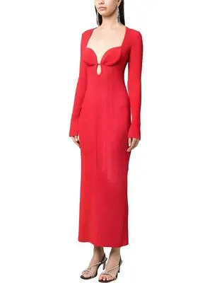 MAGDA BUTRYM Magda Butrym Ribbed Knitted Maxi Dress