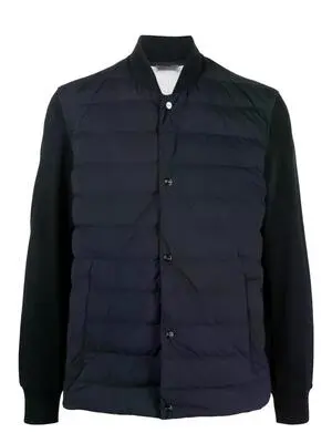 Herno Contrasting Sleeves Padded Jacket - Blue