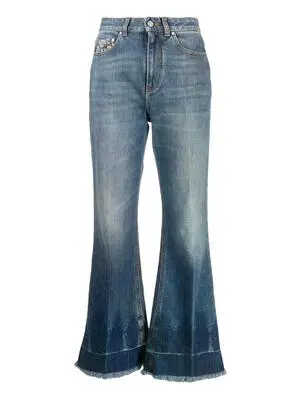 Stella McCartney Cropped Flared Jeans - Blue