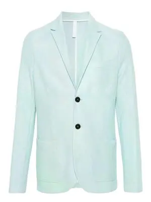 Harris Wharf London Single-breasted Honeycomb Blazer - Blue