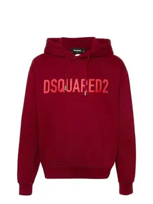 Dsquared2 Logo-Print Cool Fit Hoodie Red