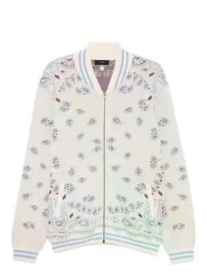 Alanui Bandana-print Bomber Jacket - Neutrals
