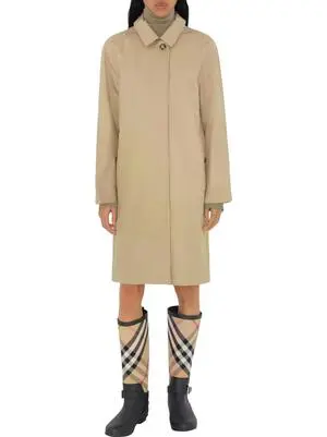 Burberry Mid-length Cotton Trench Coat - Neutrals