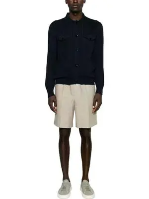 Brioni Spread-collar Buttoned Cardigan - Blue