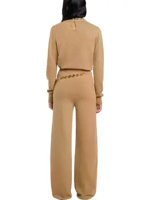Rabanne Embellished Knitted Jumper - Neutrals