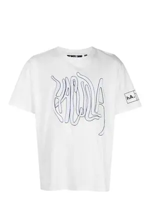 HACULLA. Chenille Logo Patch T-shirt White