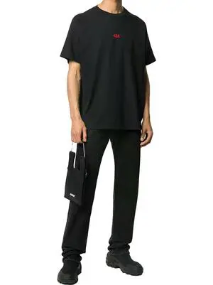 424 Logo-embroidered Short-sleeved T-shirt - Black
