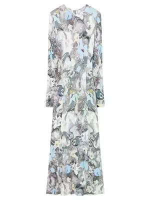 Tory Burch Printed Jersey Midi Dress - Blue