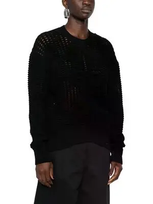 Givenchy 4g Open-knit Jumper - Black