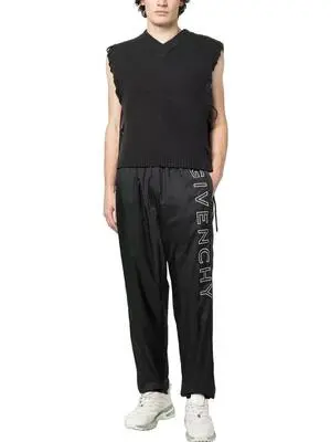Givenchy Embroidered-logo Detail Track Pants - Black