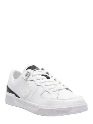 Just Cavalli Logo-patch Leather Sneakers - White