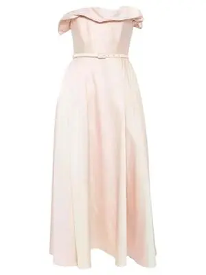 Roland Mouret Ruffle Midi Dress - Pink