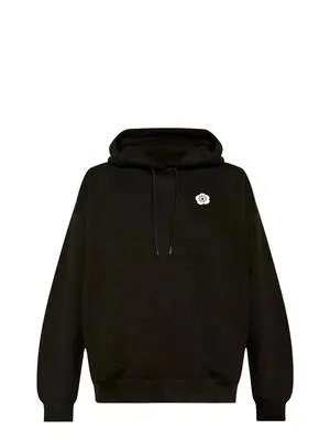 Kenzo Boke Flower Cotton Hoodie - Black