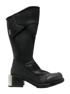 GMBH Knee High Moto Boots - Black
