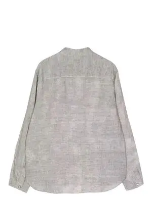 FORME D'EXPRESSION Pinstripe Linen Shirt - White