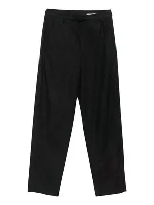LEMAIRE Belted Pleated Trousers - Grey
