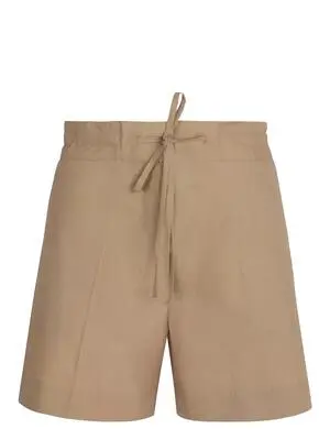 P.a.r.o.s.h Pleated Cotton Shorts - Neutrals