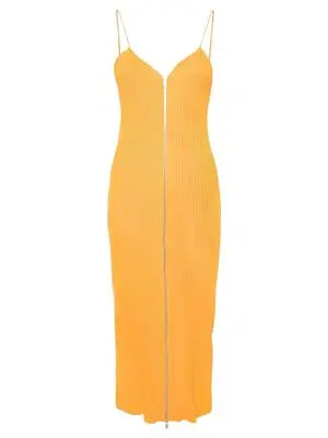 JIL SANDER Jil Sander Knitted Zip-Up Maxi Dress