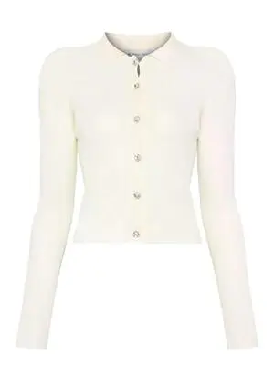 MANUEL RITZ Manuel Ritz Ribbed Knit Button-Up Top