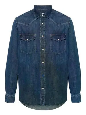 Jacob Cohen Logo-embroidered Denim Shirt - Blue