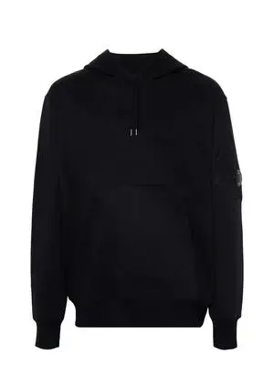 C.P. COMPANY Lens-detail Hoodie - Blue