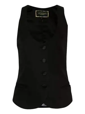 MITILIANE COUTURE Raven Waistcoat - Black