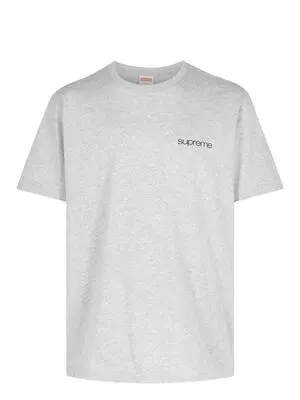 Supreme Logo Print Cotton T-shirt - Grey