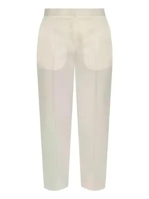 JIL SANDER Wool Tailored Trousers - Neutrals