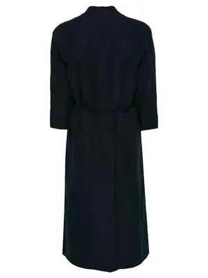 Vince Band-collar Midi Dress In Imperial - Blue