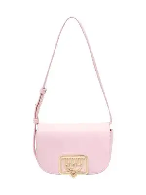 CHIARA FERRAGNI Eyelike-plaque Shoulder Bag - Pink