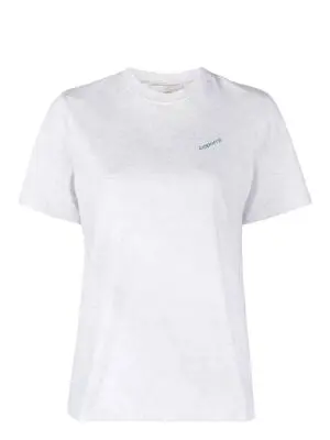 Coperni Logo Print Cotton T-shirt - Grey