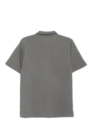 MUSIUM DIV. Embroidered Polo Shirt Grey