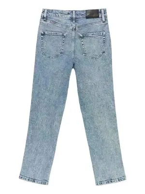 DKNY DKNY Logo Rhinestone Slim Cut Jeans