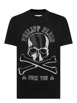Philipp Plein Skull-print Cotton T-shirt - Black