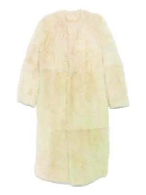 TOTEME Silky Shearling Coat - Neutrals