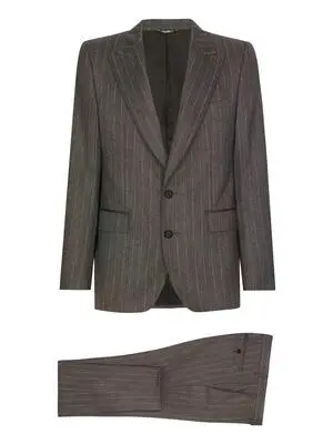 Dolce & Gabbana Striped Suit - Grey