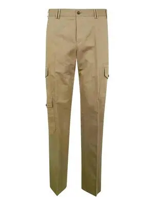 PT TORINO Cotton Cargo Trousers - Neutrals