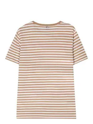 BOSS Short-sleeves Striped T-shirt - Neutrals