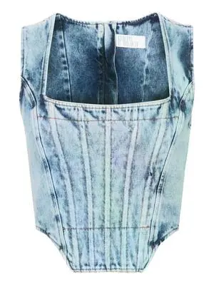 Giuseppe Di Morabito Denim Corset Top - Blue